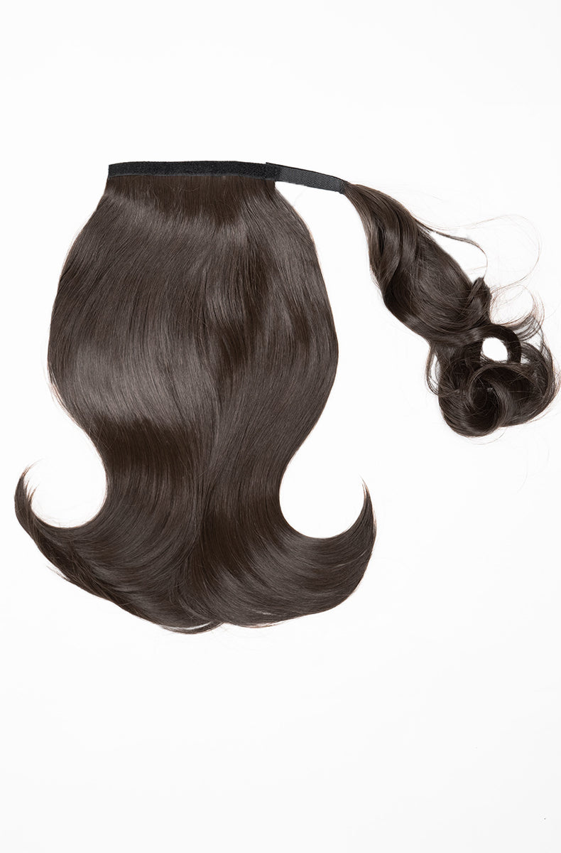 Power Pony Clip-In - 90's Bounce - Midnight Brown – Spectrum One Hair