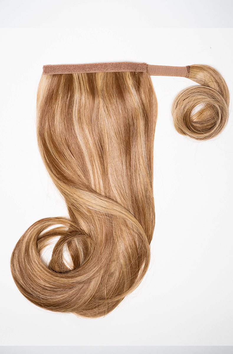 Power Pony Clip-in - 90's Bounce – Caramel Deluxe – Spectrum One Hair